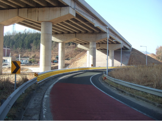 Turning Driveway Anti Collision EVA Roller Guardrail System Rolling ...