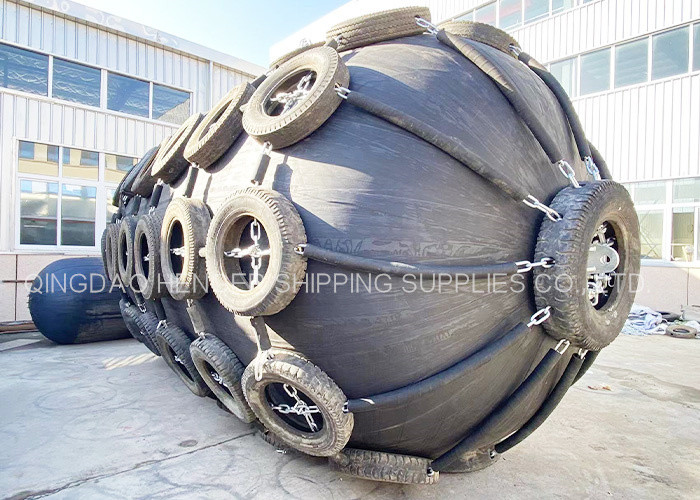 3300x6500mm Pneumatic Rubber Fender ISO17357 Certified 80Kpa