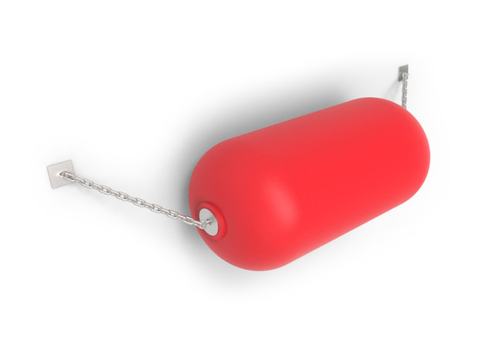 Red Color Solid Floating Dock Fender with Polyurethane Foam Filled