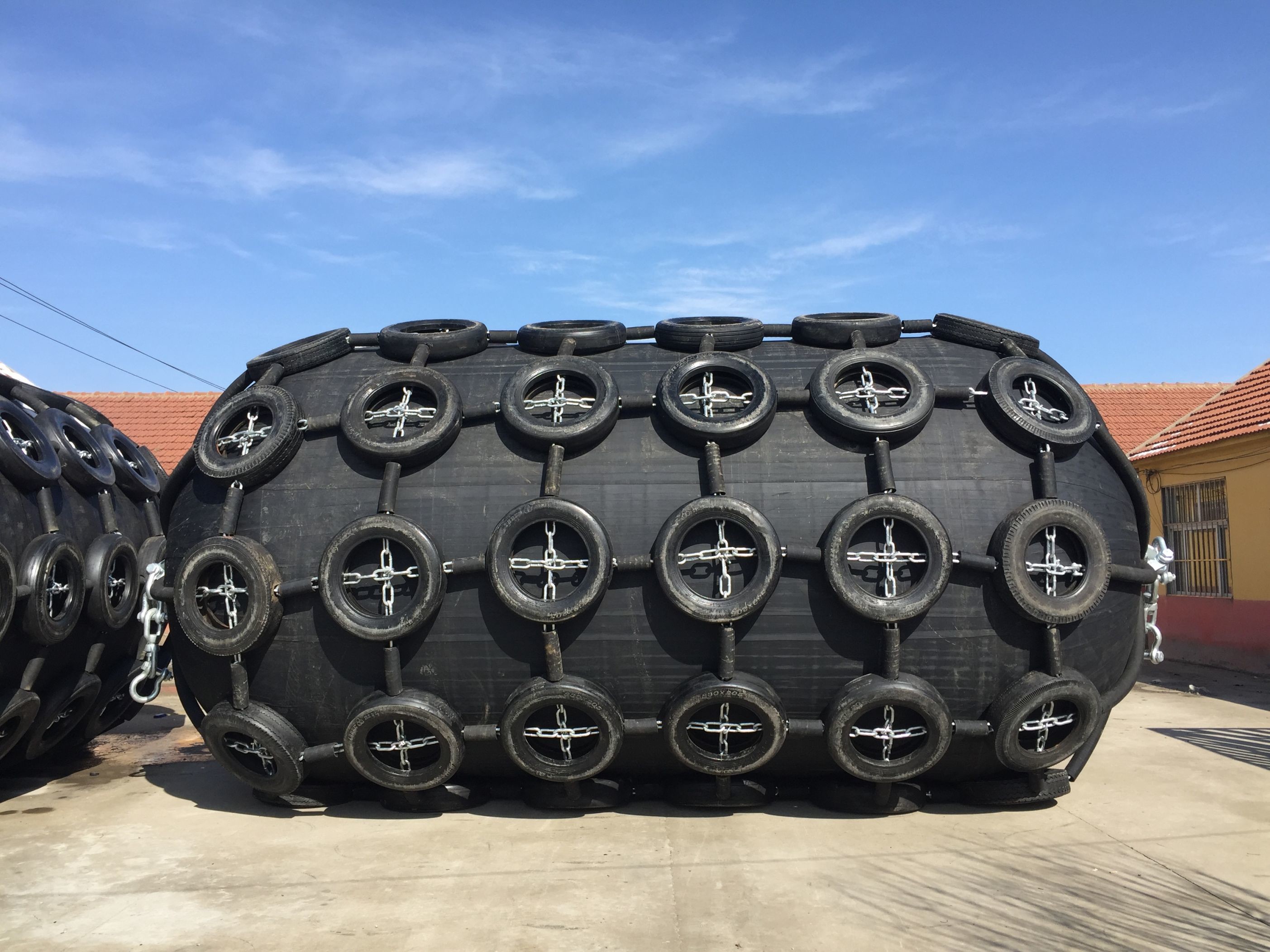 Marine Yokohama 2.5*4m Inflatable Jetty Pneumatic Rubber Fender Sea Guard
