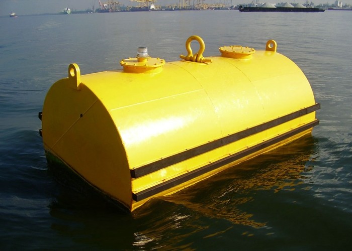 Foam Filled Marine Floating And Steel Mooring Buoy With Chain Through