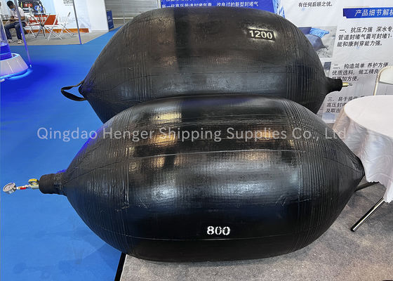 High Pressure Inflatable Blocking Rubber Pipe Plug Natural Rubber Airbag