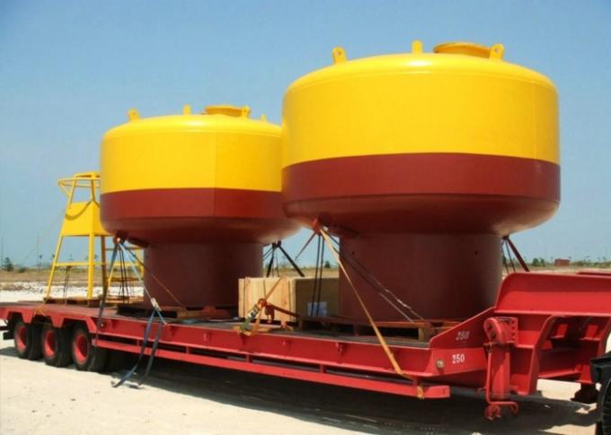 Marine Surface Buoyancy Steel Mooring Buoy With Quick Release Hook Shackle