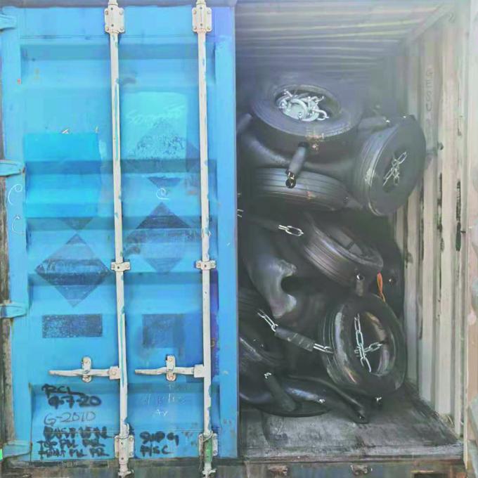 ISO Inspection BV SGS Certificated Pneumatic Yokohama Rubber With Black ...